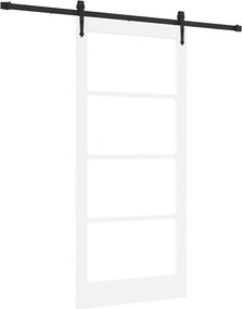 Posuvné dveře 93 x 202 cm Masivní borové dřevo a sklo 3332400