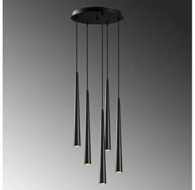 Designový lustr Pearlie 43 cm černý