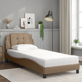 Rám postele bez matrace Zadar cappuccino 90 x 200 cm umělá kůže 3208842