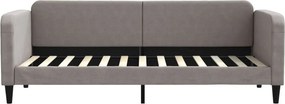 Válenda s přistýlkou a zásuvkami taupe 80 x 200 cm textil 3196850