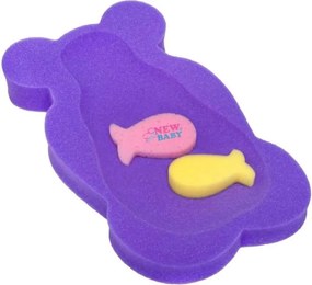 Pěnová podložka maxi New Baby BASIC medvěd fialová
