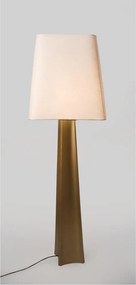 Stojací lampa ve zlaté barvě s textilním stínidlem (výška 151 cm) Tripura – Bizzotto