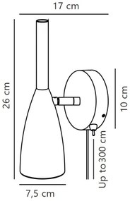 DFTP by Nordlux - Nástěnné bodové svítidlo PURE 1xGU10/8W/230V šedá