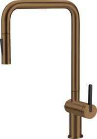 Deante Momi, dřezová baterie s výsuvnou sprškou h-408, broušený bronz, DEA-BKM_C73N