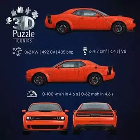 Ravensburger 3D Puzzle Iconics: Dodge Challenger R/T Scat Pack Widebod