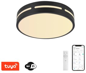 Immax NEO LITE PERFECTO Smart stropní svítidlo kruh 50cm, 48W černé Tuya WiFi