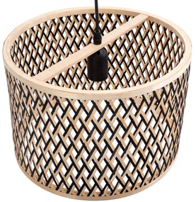 Toolight Natural, závěsné stropní svítidlo 1xE27 APP1543-1CP, přírodní hnědá, OSW-01800