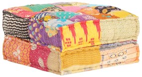 vidaXL Pouf 60 x 70 x 36 cm patchwork textil