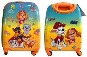 Dětský kufr vysoký na kolečkách oranžový BC-PP-006, rozměr 32x48x23 cm, kufr Paw Patrol oranžový - Tlapková patrola, Impol Trade