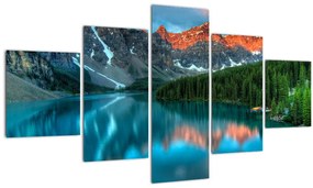 Obraz tyrkysového jezera (125x70 cm)