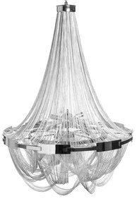 Závěsný lustr IMPERIAL, 70 cm, stříbrná