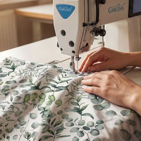 Perkálové bavlněné povlečení Listy eukalyptu Velikost: 140 x 200 + 70 x 90
