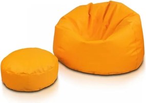 Sedací vak Sakwa L ekokůže TiaHome - Oranžová