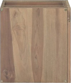 Nástěnná koupelnová skříňka 46 x 25,5 x 40 cm masivní teak 338252