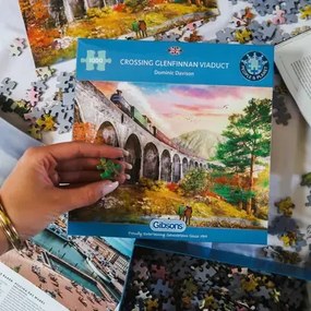 GIBSONS Puzzle Viadukt Glenfinnan / 1000 dílků / 68 x 49 cm