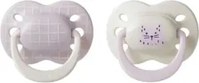 Tommee Tippee Ultimate Fit DECO silikonový dudlík 0–6 m GIRL 2ks - víc