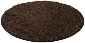 Ayyildiz koberce Kusový koberec Life Shaggy 1500 brown kruh - 80x80 (průměr) kruh cm