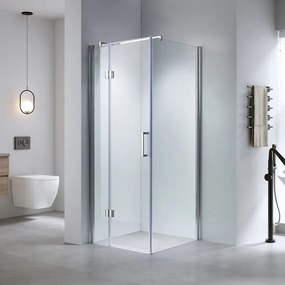 BPS-koupelny Čtvercový sprchový kout HYD-SK1390B 90x90 chrom/transparent - bez vaničky