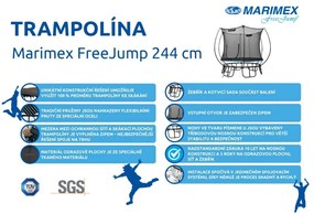 Trampolína bezpružinová Marimex Free Jump 244 cm