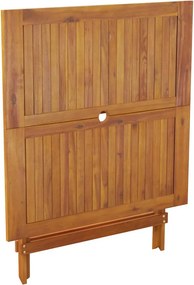 Skládací zahradní stůl 90 x 90 x 75 cm masivní akáciové dřevo 319671