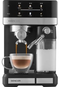 Sencor - Pákový kávovar espresso 1350W/230V černá/matný chrom