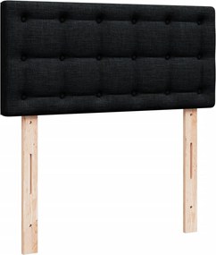 Box spring postel s matrací černá 100 x 200 cm textil 3286995