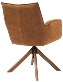 Designová otočná židle Callahan II skořicová