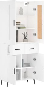 Skříň highboard bílá 69,5 x 34 x 180 cm kompozitní dřevo 3199889