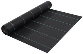 Mulčovací textilie proti plevelu a kořenům černá 1 x 200 m PP 313063