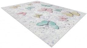 Dywany Łuszczów Dětský kusový koberec Bambino 1610 Butterflies cream - 120x170 cm