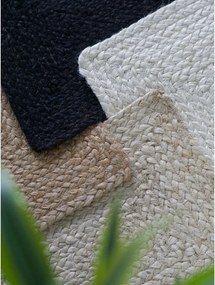 Černý oboustranný/ručně tkaný jutový koberec 80x150 cm Juno – Hanse Home