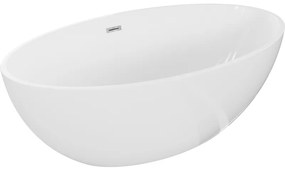 Mexen Nike volně stojící vana 175 x 100 cm, bílá, přepad chrom - 54071751000-01