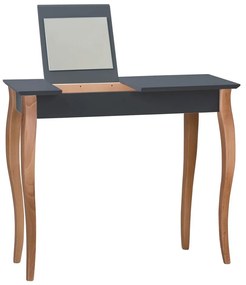 Grafitově šedý toaletní stolek se zrcadlem Ragaba Dressing Table, délka 85 cm