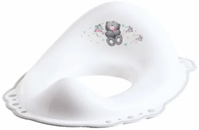 BISK Erga 4 KIDS, dětské WC sedátko Medvídek s protiskluzovou gumou, bílá, ERG-08323