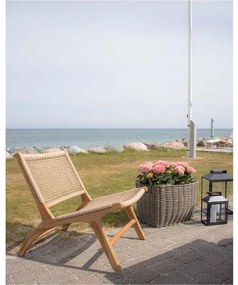 Designové křeslo Jadiel teak - syntetický ratan