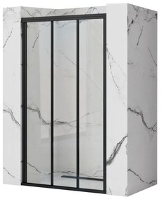 Rea - ALEX black sprchové posuvné dveře 100 x 190 cm, černá, REA-K9639
