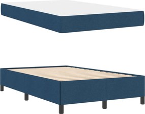Postel s boxspringem Modrá 120 x 200 cm textil 3398856