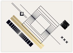 Skleněný obraz - Geometrické tvary N⁰6 (70x50 cm)