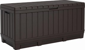 KETER KENTWOOD 350L Zahradní úložný box 128 x 53,6 x 59 cm, hnědý 17210604