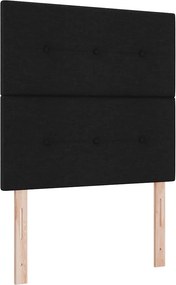 Postel s boxspringem s polštářem Černý 200 x 80 cm textil 3341611