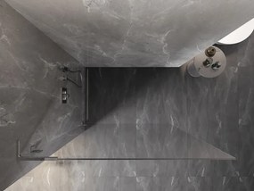 Mexen Lunar L sprchová stěna levá 60 x 200 cm, 8 mm čiré sklo, chromová, 830L-060-000-01-00-L
