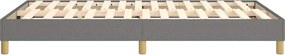 Rám postele s boxspringem tmavě šedá 120 x 200 cm textil 3120599