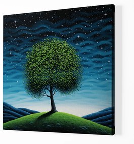 Obraz na plátně - Strom života hvězdy nablízku FeelHappy.cz Velikost obrazu: 100 x 100 cm