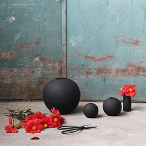 COOEE Design Váza Ball Black - 10 cm