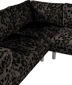 Potah na pohovku IKEA Norsborg rohová 4-místná barva hnědá látka pletený vzor, vzorované