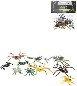 ORION Figurky pavouci mix / 10 ks / plast / 6 cm / od 3 let