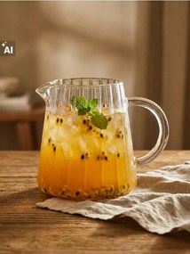 Sinsay - Rýhovaný džbán s uchem - clear