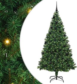 Umělý vánoční stromeček Zelená 210 cm PVC, ocel a plast 3396923