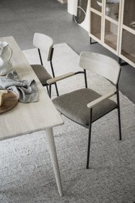 Židle s područkami Maymont | Světle hnědé