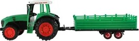 TEDDIES Traktor s vlekem s rotavátorem / Setrvačníkový pohon / 52 cm /